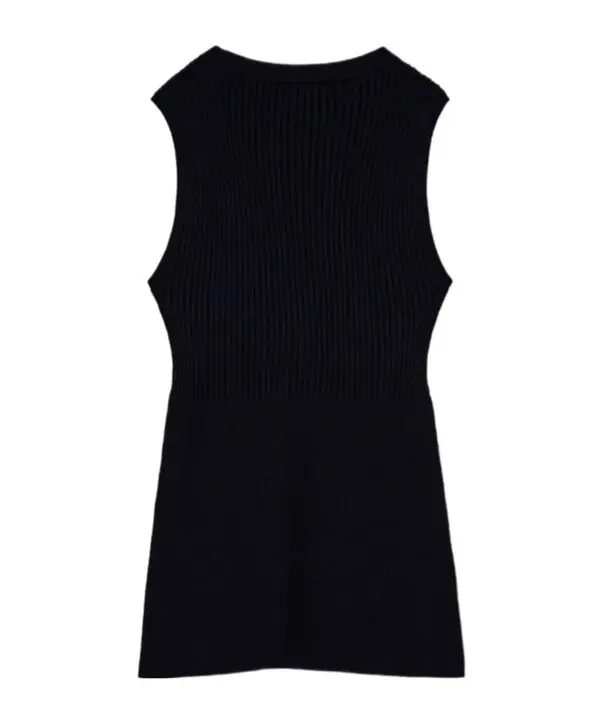 Armani Exchange Slim-fit Knit Top In Recycled Viscose Blend