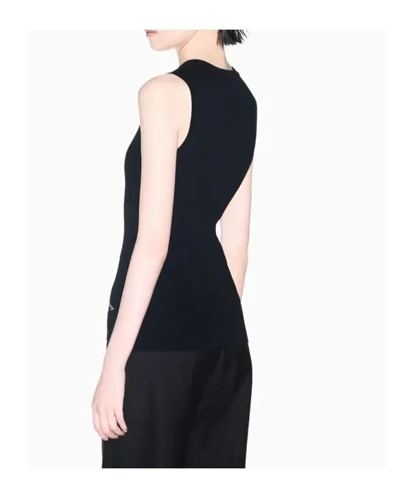 Armani Exchange Slim-fit Knit Top In Recycled Viscose Blend