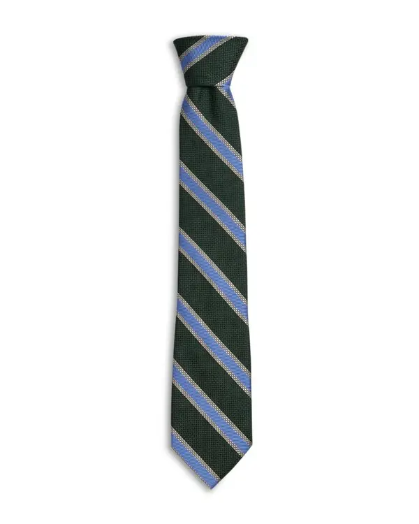 Bloomingdale'S Silk Classic Stripe Tie Exclusive - Green