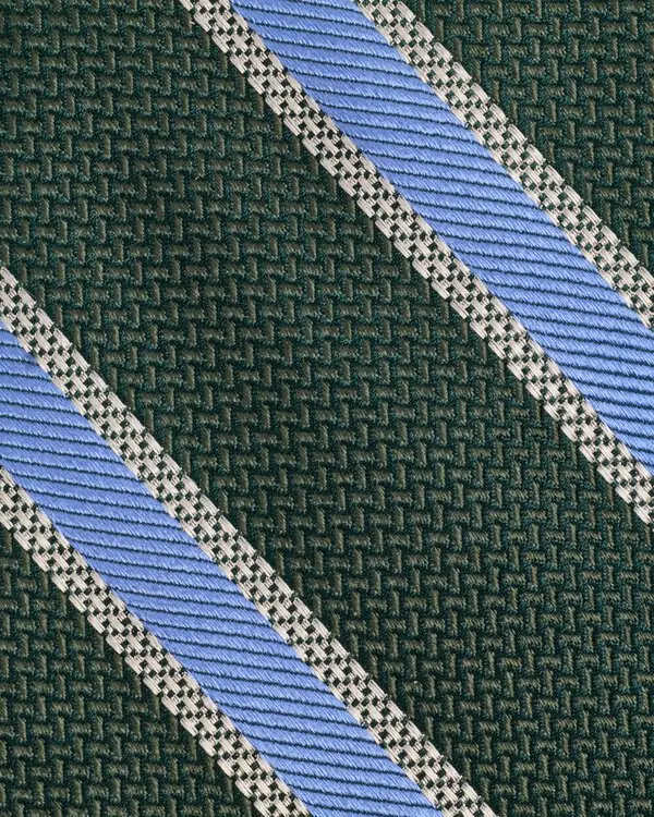 Bloomingdale'S Silk Classic Stripe Tie Exclusive - Green