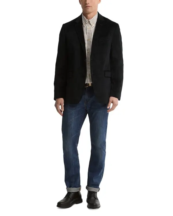 Barbour Brosnan Cotton Blend Tailored Fit Blazer - Navy