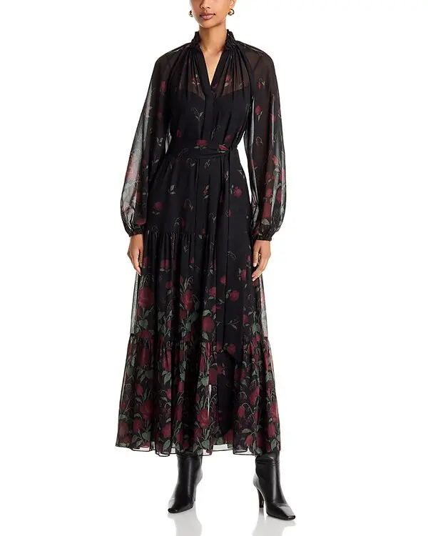 Kobi Halperin Robin Printed Maxi Dress - Garnet Multi