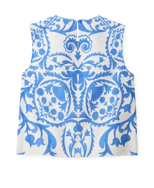 CARTOLINA Linda Printed Top - Provence Blue