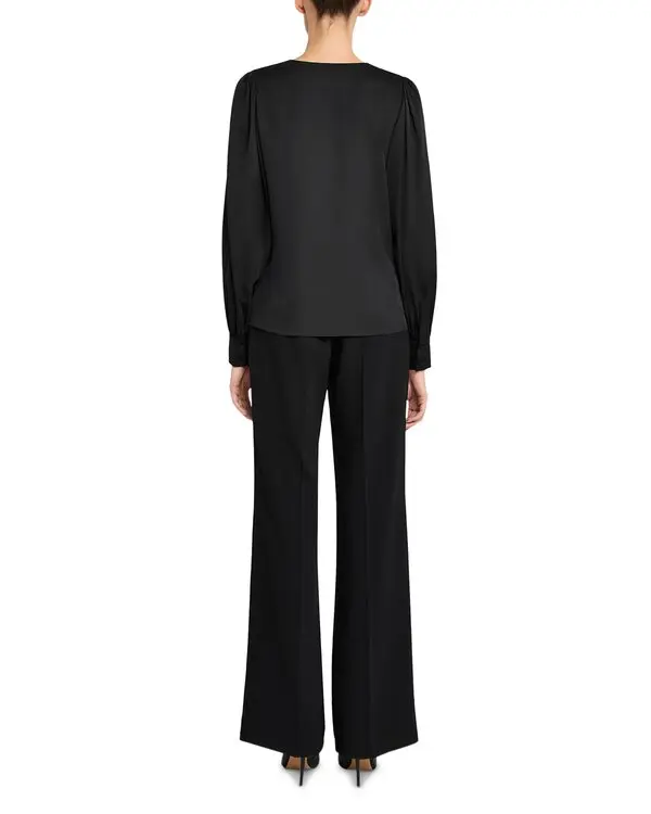 Kobi Halperin Maren Silk Stretch V Neck Blouse
