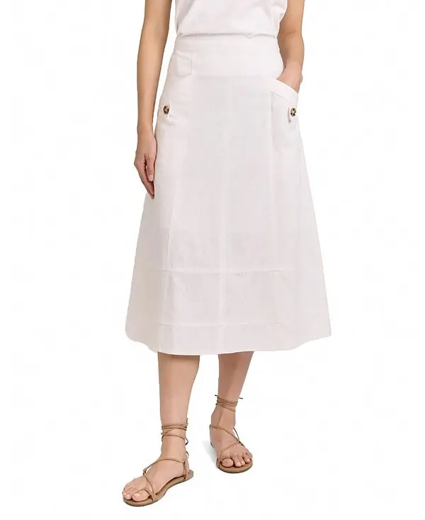 CARTOLINA Alice Linen Midi Skirt