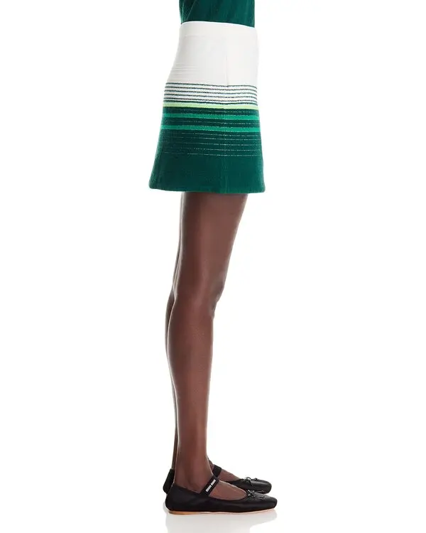 Casablanca Boucle Stripe Mini Skirt