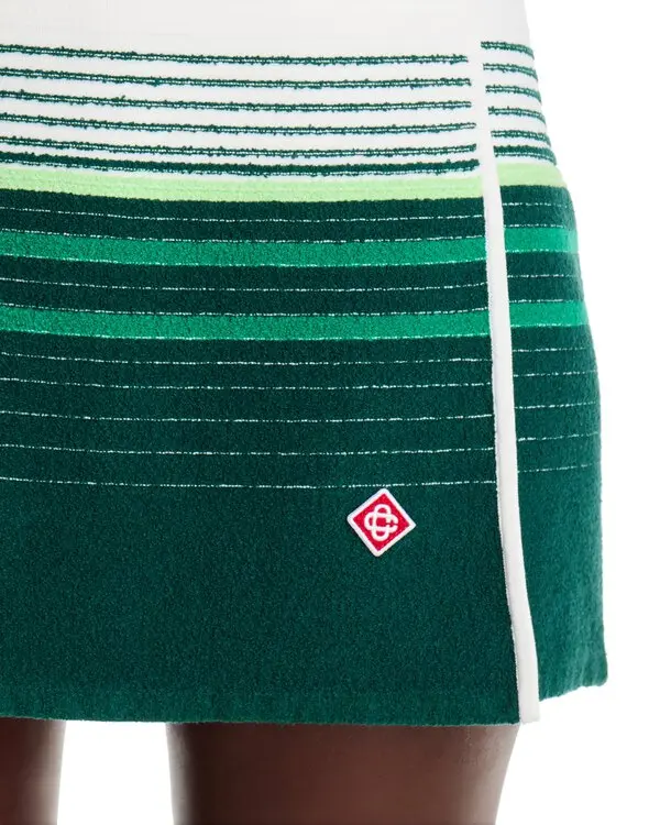 Casablanca Boucle Stripe Mini Skirt