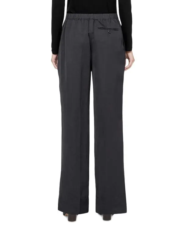 ALLSAINTS Leonie Satin Wide Leg Pants - Ink Blue
