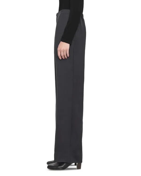 ALLSAINTS Leonie Satin Wide Leg Pants - Ink Blue