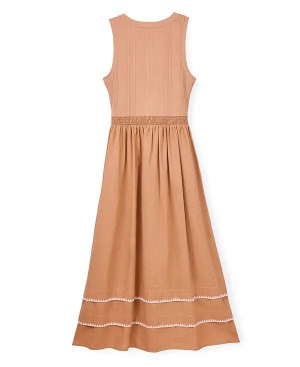 CARTOLINA Isadora Midi Dress - Coastal Tan