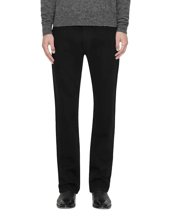 ALLSAINTS Cotton Blend Regular Bootcut Fit Jeans - Black
