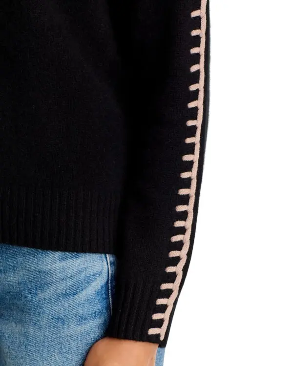 Bloomingdale'S Whipstitch Crewneck Cashmere Sweater Exclusive