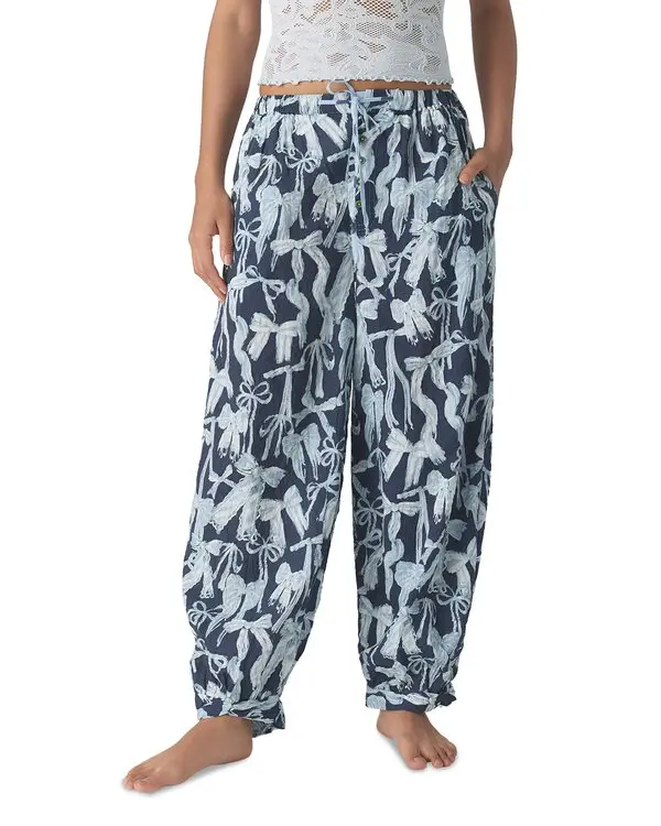 Free People On Repeat Drawstring Cuffed Pajama Pants