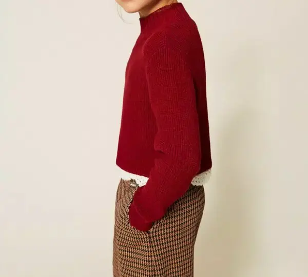 TWINSET Turtleneck Jumper With Crochet