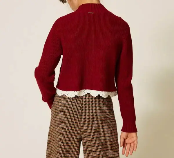 TWINSET Turtleneck Jumper With Crochet