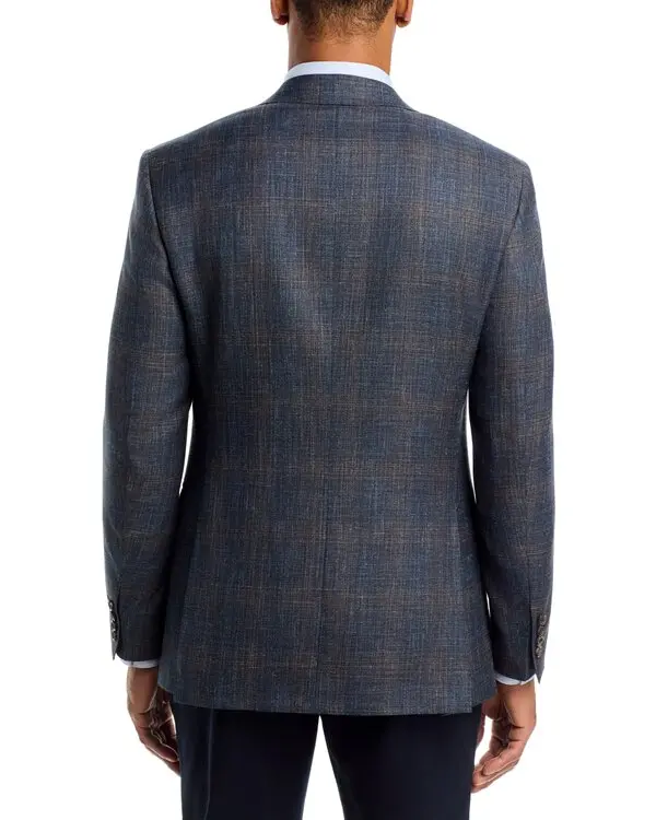 Canali Sienna Plaid Regular Fit Sport Coat