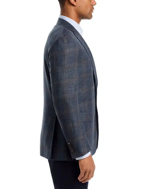 Canali Sienna Plaid Regular Fit Sport Coat