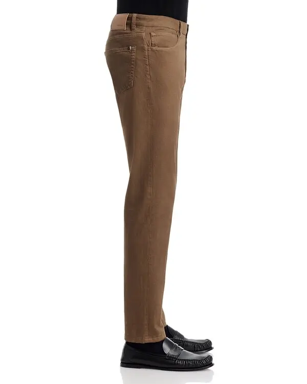 Canali Regular Fit Five Pocket Pants - Light Brown