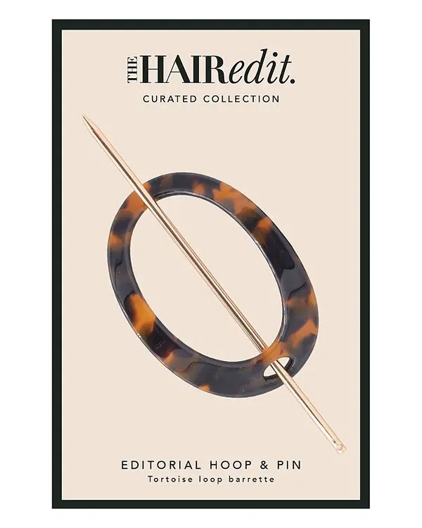 THE HAIR EDIT Editorial Hoop & Pin Barrette - No Color