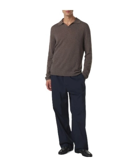 THE ROW Cashmere Polo Sweater