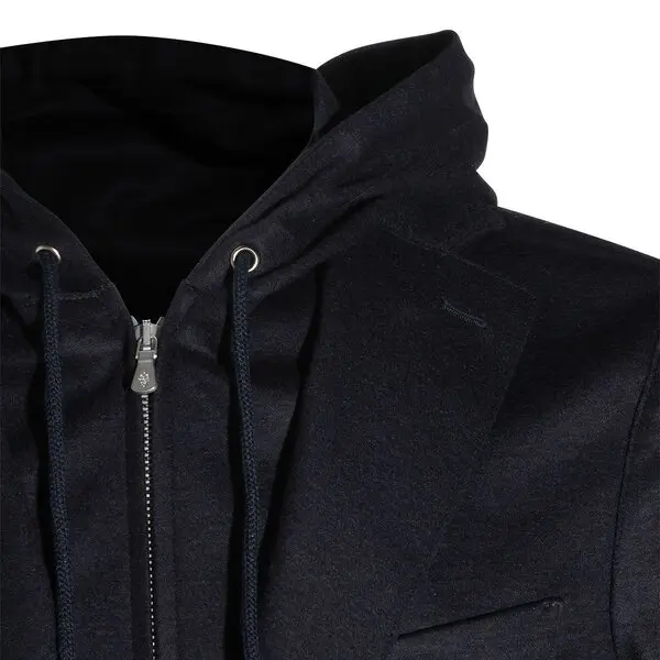 Eleventy Single-breasted Hooded Blazer
