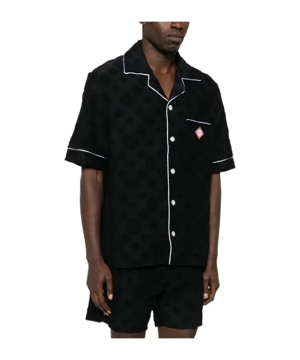 Casablanca Patterned Piping Shirt