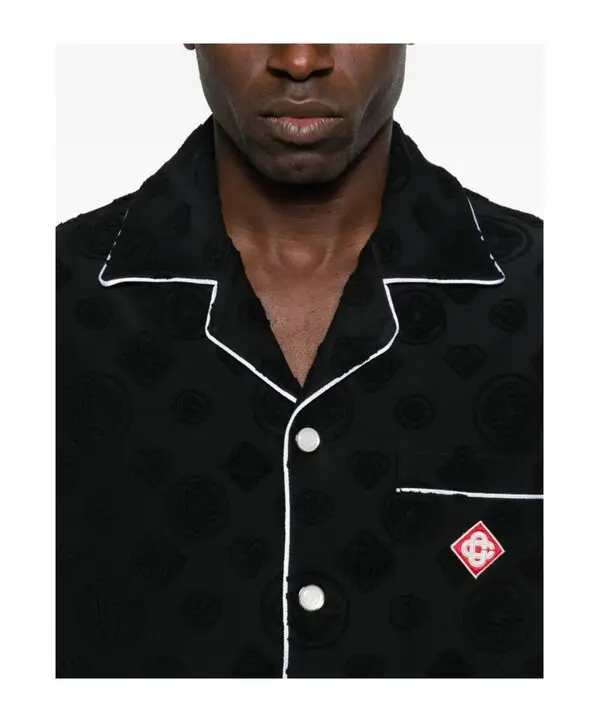 Casablanca Patterned Piping Shirt