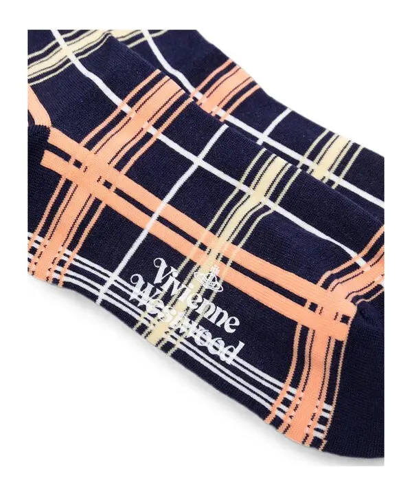 VIVIENNE WESTWOOD Check Orb-embroidered Socks