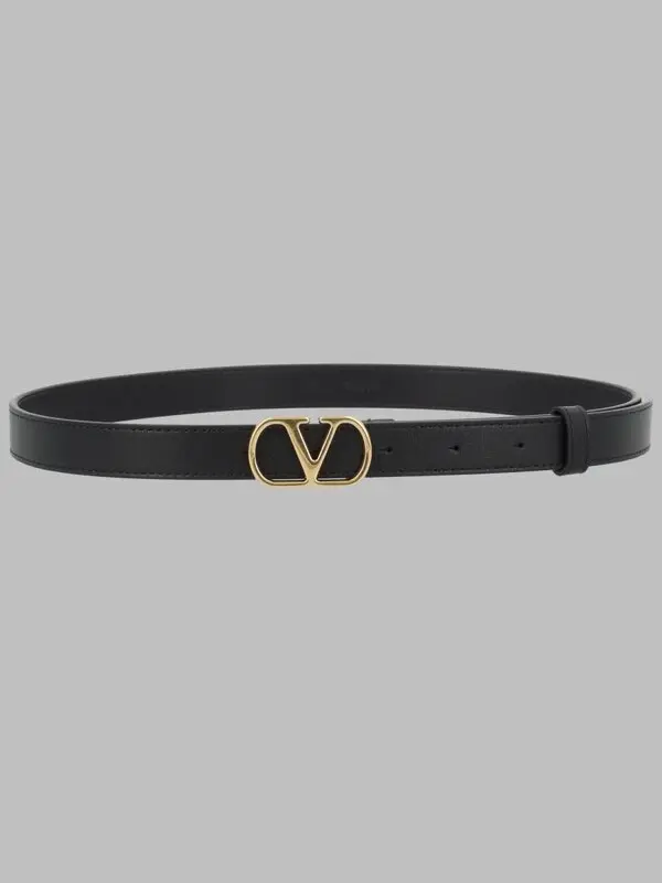 Valentino Garavani Leather Belt - Black