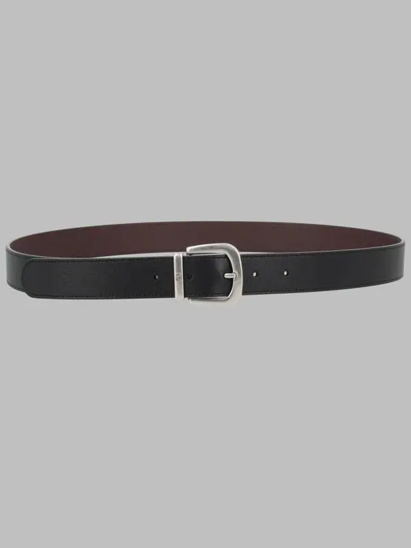 Valentino Garavani Designer Leather Belt - Black