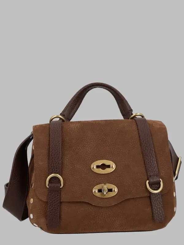 ZANELLATO Leather Handbag With Structured Shape - Brown