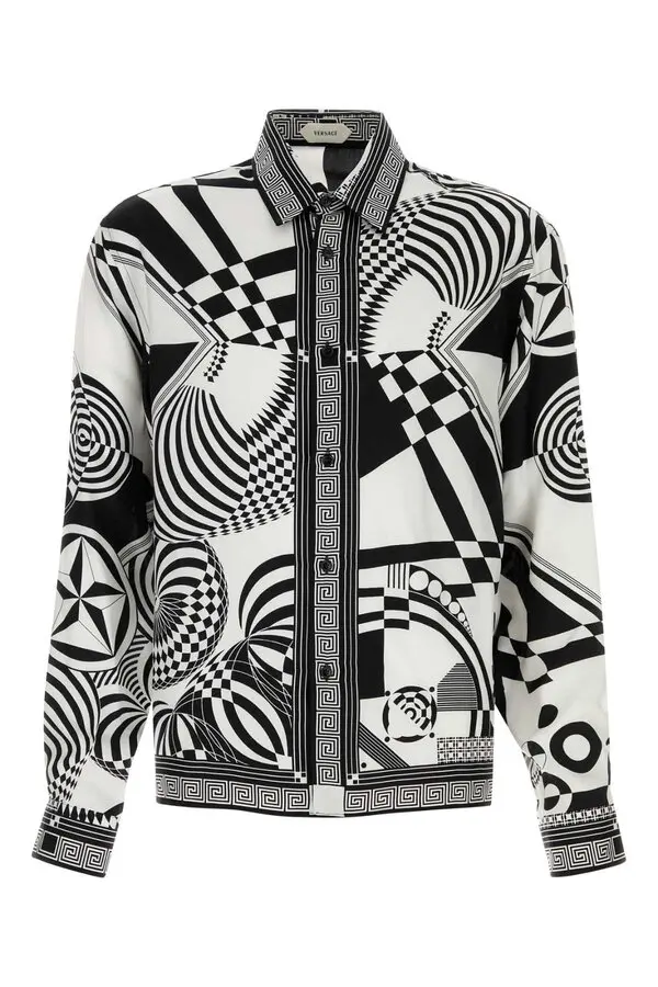 Versace Silk Twill Shirt For - Printed