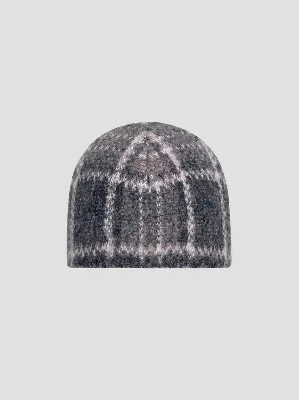 Our Legacy Grand Alpaca Beanie - Check Fuzzy