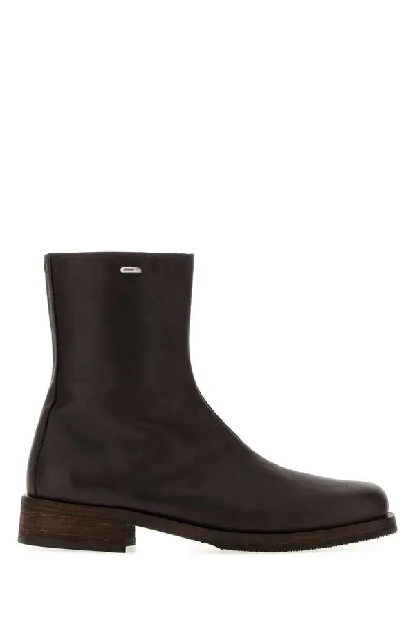 Our Legacy Camion Leather Ankle Boots - Brown