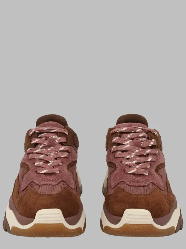 Ash Suede Sneaker With 5 Cm Sole "addict - Brown
