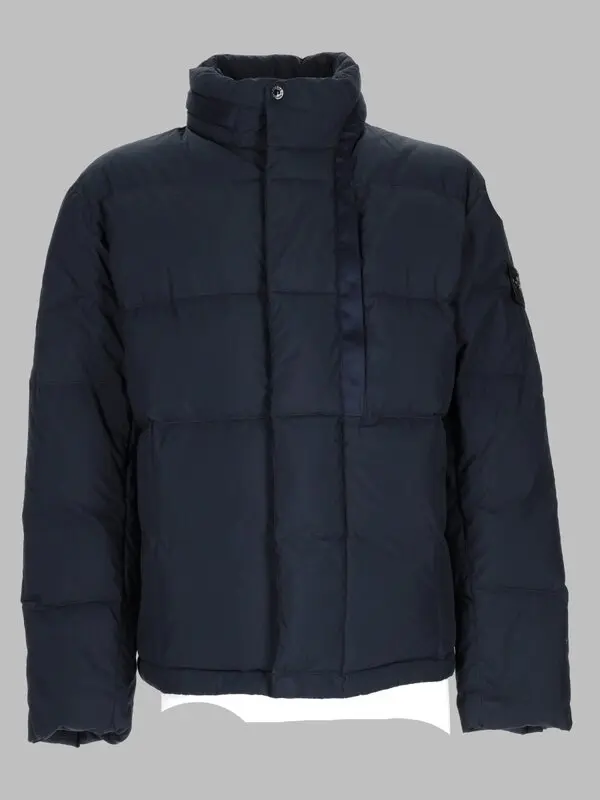 Stone Island Inspired Cotton-polyamide Sports Jacket - Blue