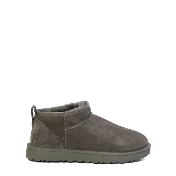 UGG Classic Ultra Mini Twinface Suede Boots - Grey