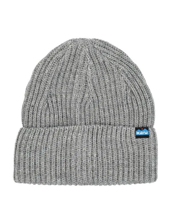 KAVU Ribbed Knit Beanie Hat - Grigio