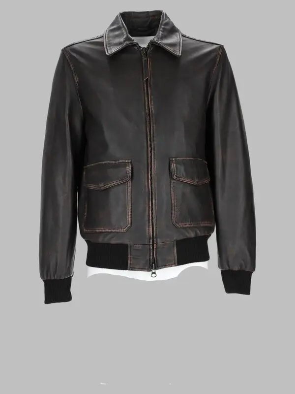 COLAMARINO Aviator Leather Jacket