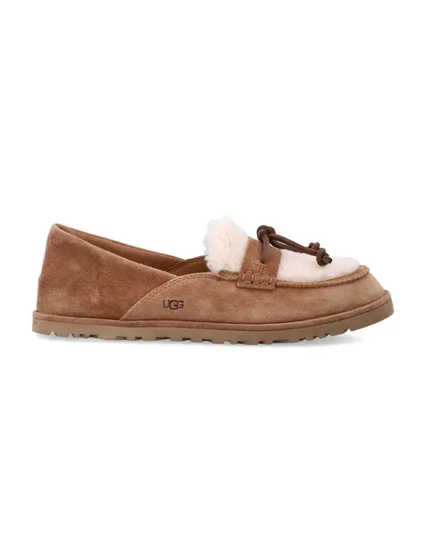 UGG Shearling Moccasin Loafers - Chesnut