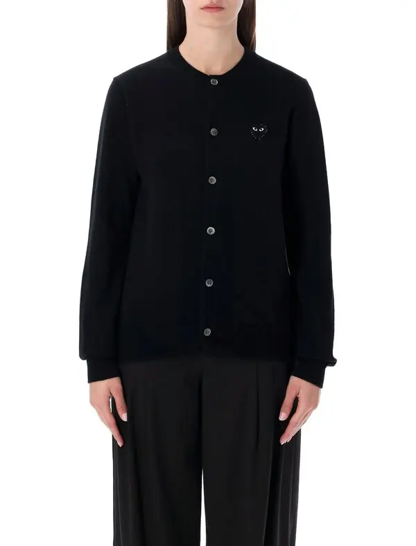 Play Comme Des Garcon Wool Button-front Cardigan