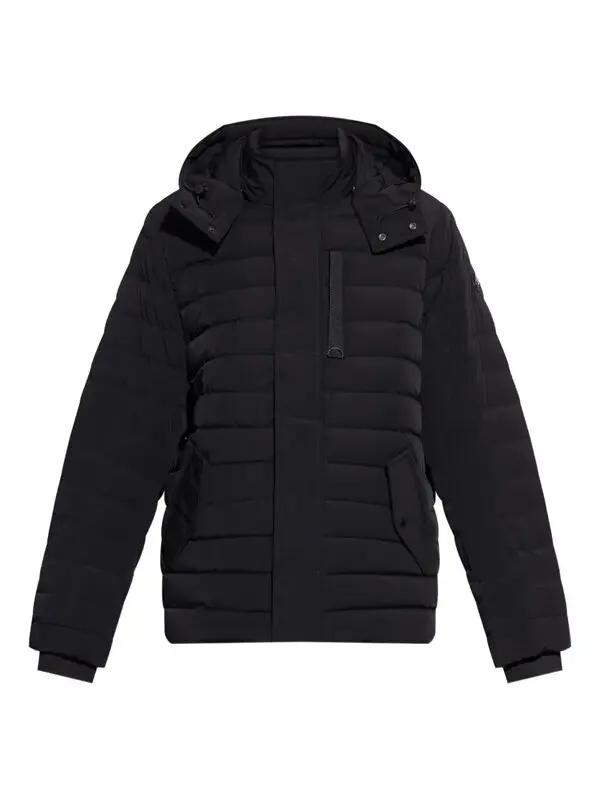 Moose Knuckles Level 2 Warmth Water-repellent Wind-resistant Down & Stretch Stand-collar Jacket With Zip-off Hood
