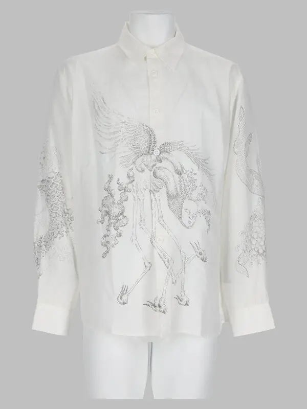 Our Legacy Pointillism Allegory Print Shirt For