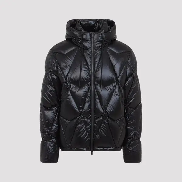 Moose Knuckles Iceberg Puffer Down Jacket In Recycled Nylon - Black