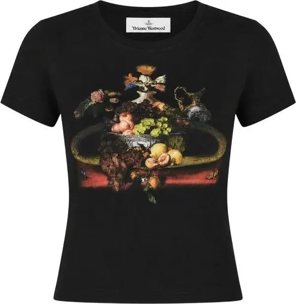 VIVIENNE WESTWOOD Still Life Orb Baby Tee - Black