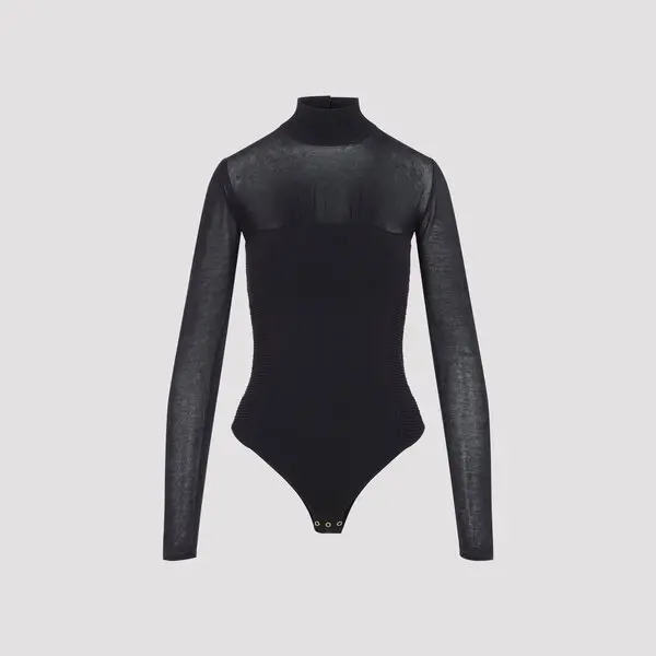 Elisabetta Franchi Knit Bodysuit - Black