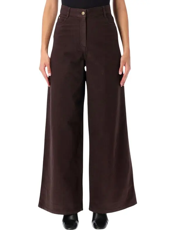SESSUN High-waist Wide-leg Cotton Jeans