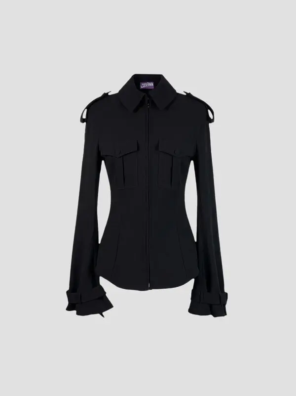 JEAN PAUL GAULTIER Military Shirt With Trench-inspired Details - Black