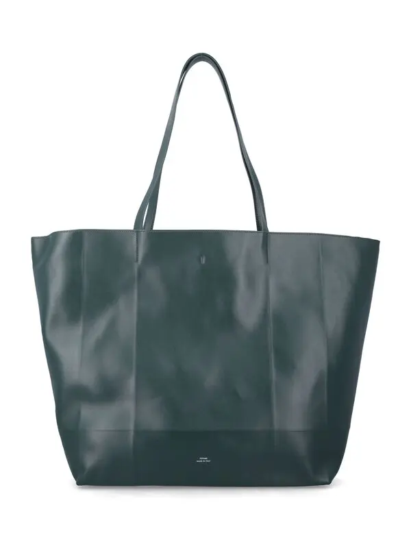 TOTEME Roam Oversized North-south Leather Tote Bag - Verde