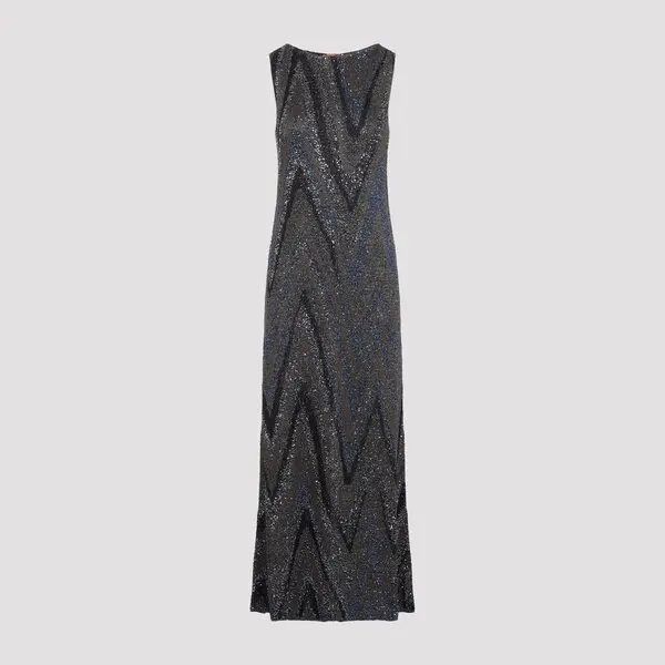Missoni Sleeveless Sequin Maxi Dress - Black